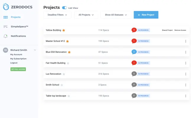 Architectural Specifications - ZeroDocs